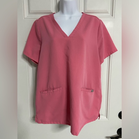 Figs | Tops | Figs Technical Collection Coral Pink Scrub Top | Poshmark